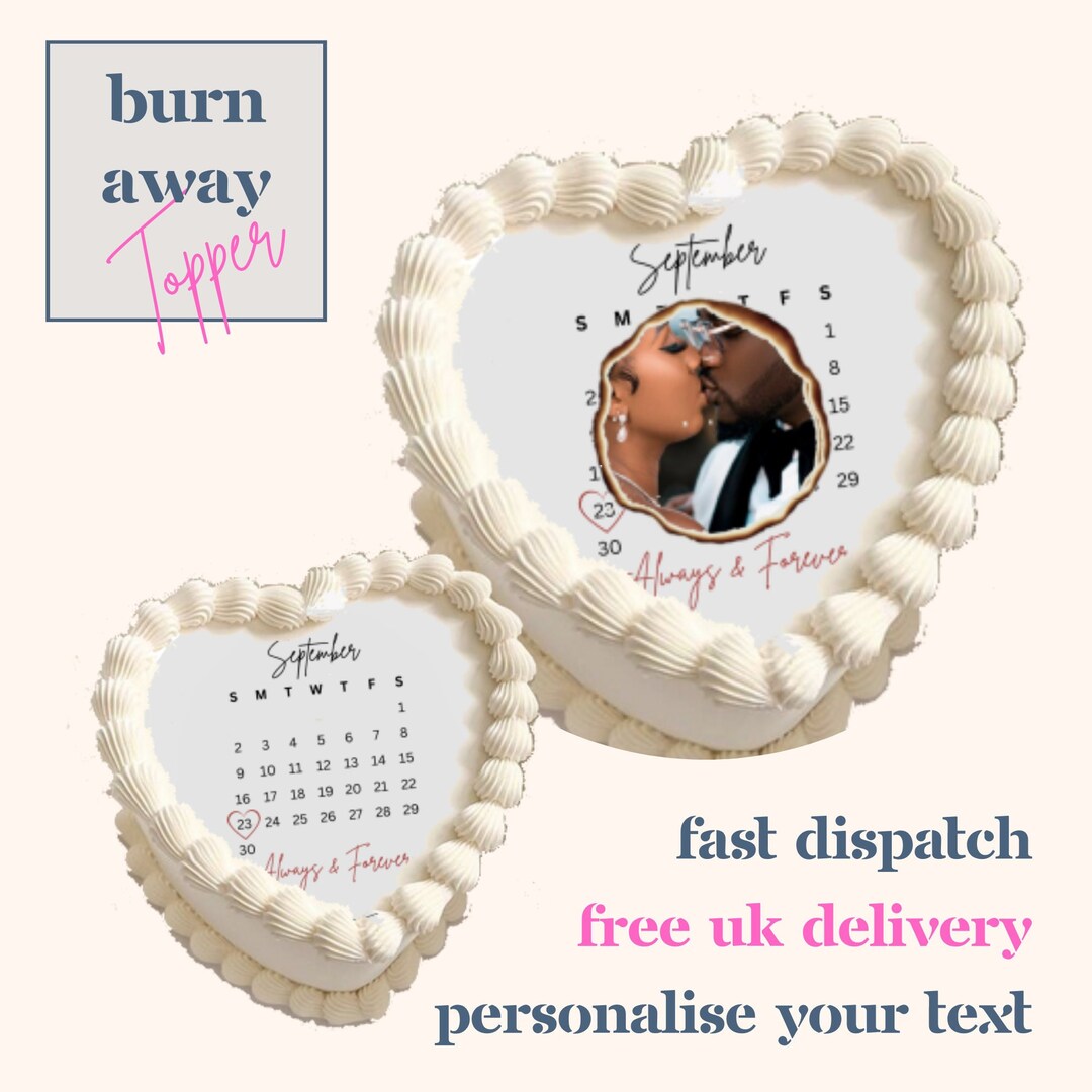 Burn Away Cake Topper Kit | Wafer Paper and Icing Sheet | Custom ...