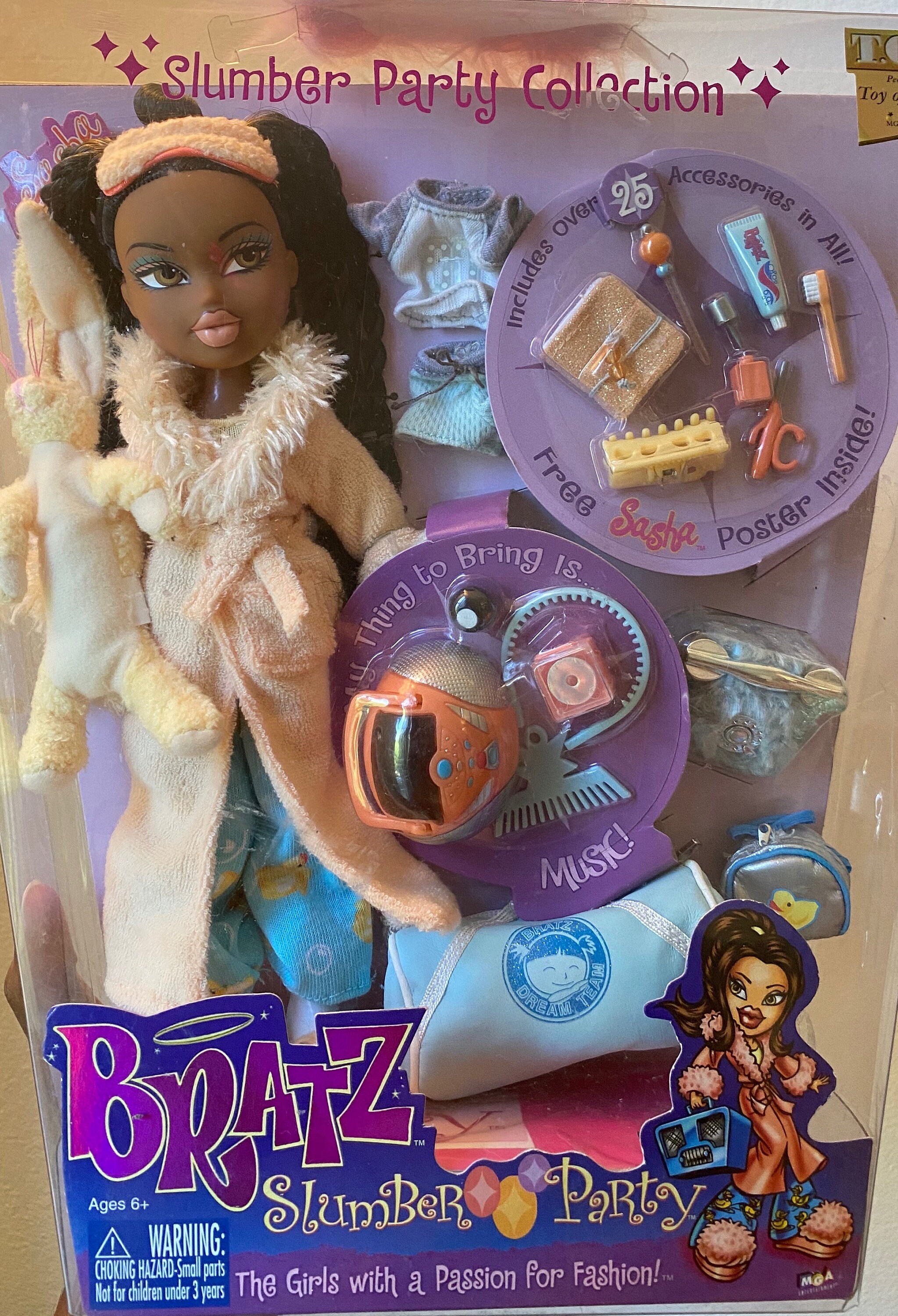 Bratz Slumber Sleepover Party Sasha Doll Accessories