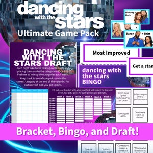 Dancing With the Stars 2025 Party Game Pack- Bracket, Bingo, and Draft ...