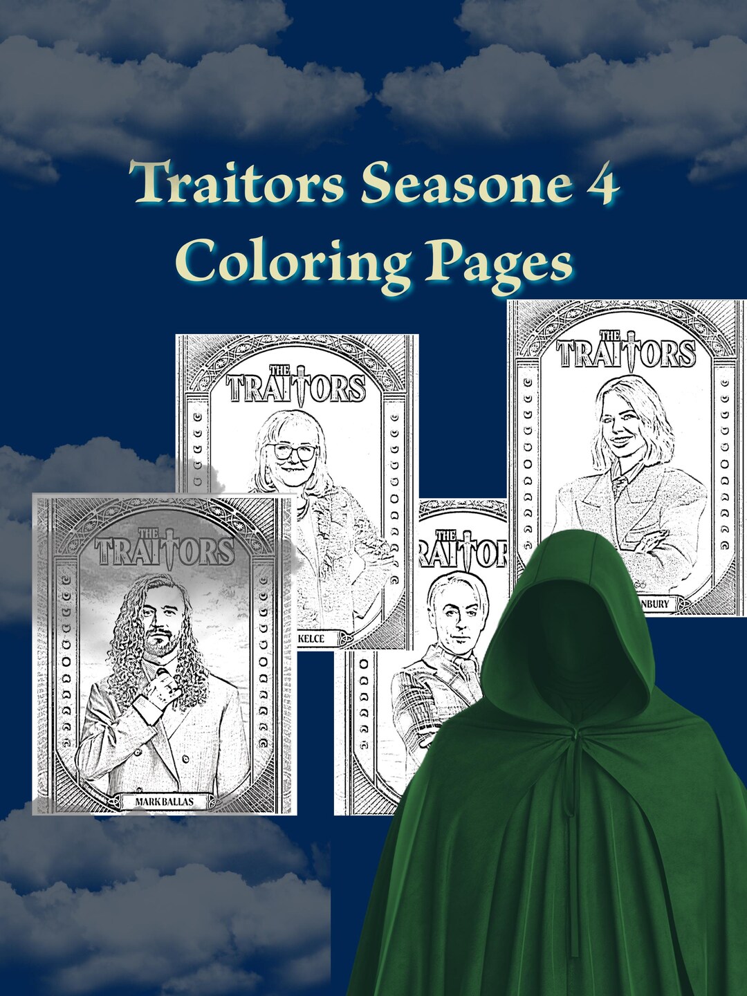 The Traitors (US) – Season 4 Coloring Pages | Fan-made Digital Download ...