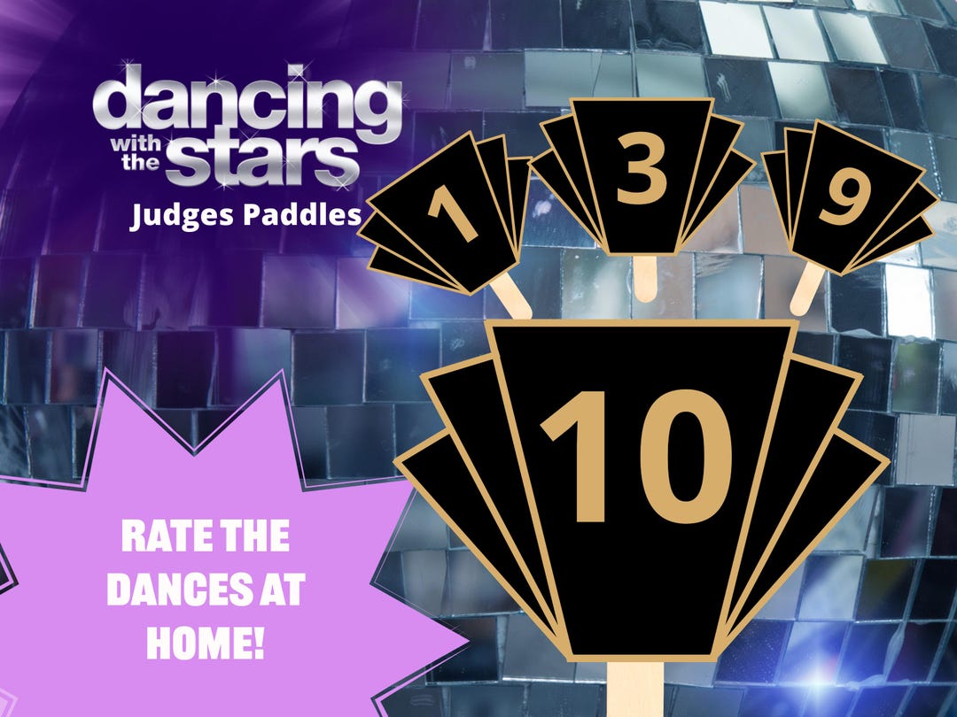 Dancing With the Stars Judges' Paddles: Interactive Score Cards ...