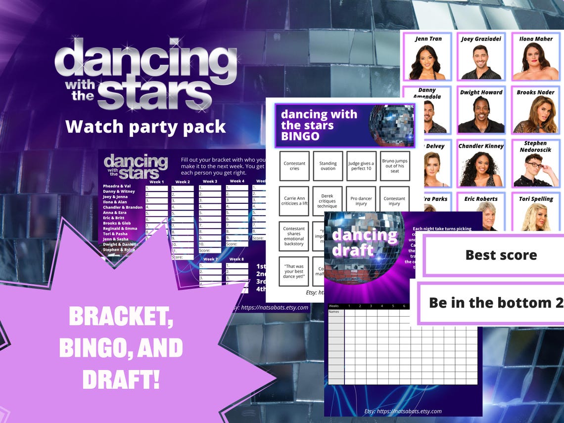 Dancing With the Stars Party Bundle Pack- Dancing With the Stars ...
