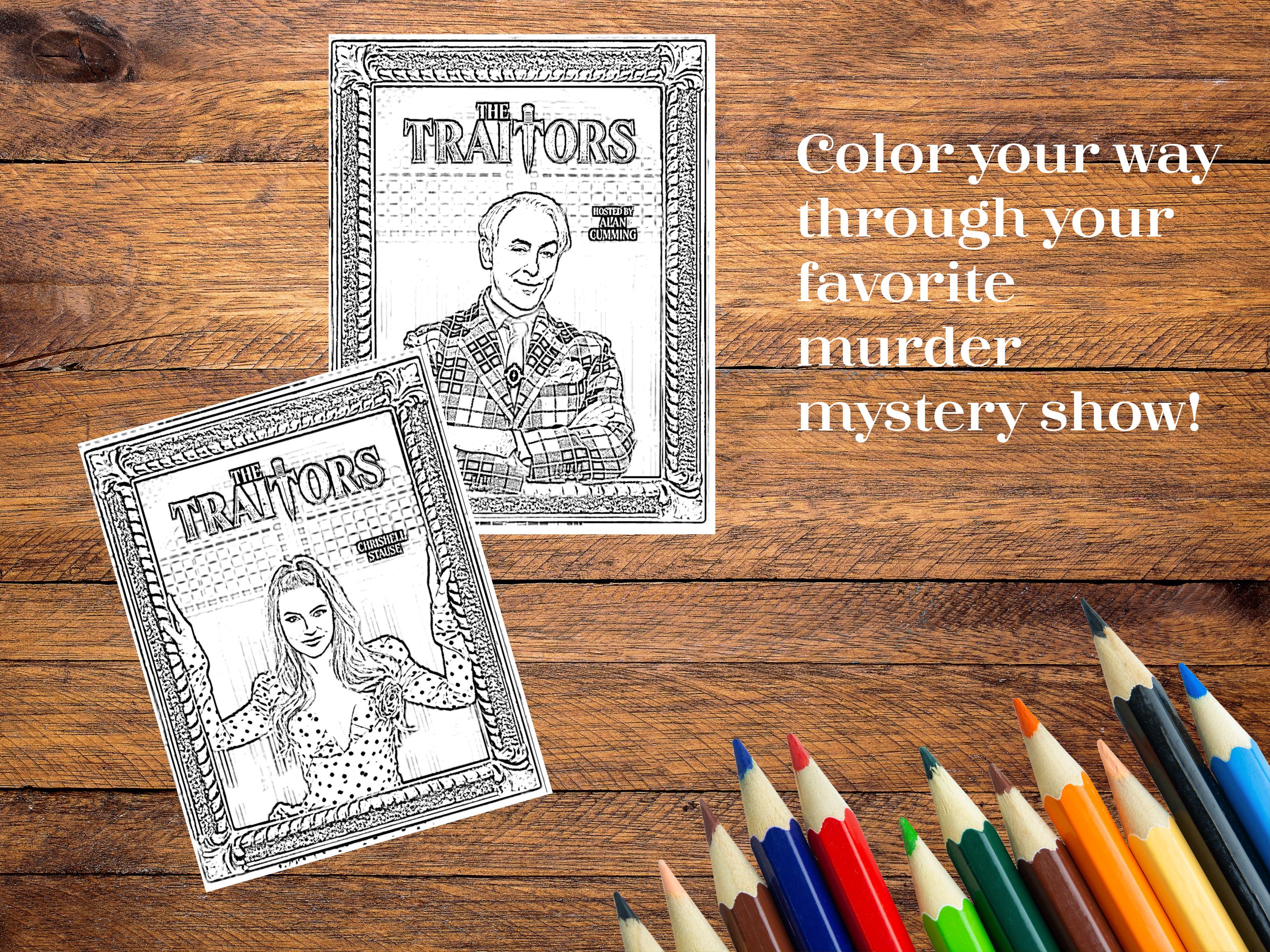 The Traitors Season 3 Coloring Pages | Digital Download | Contestants ...