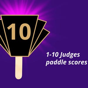 Dancing With the Stars Judges' Paddles: Interactive Score Cards ...