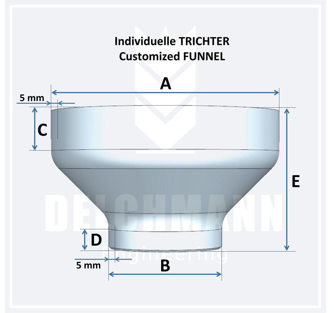 FUNNEL XL (max. Ø350 Mm) Individually Configured - Smooth Surface ...