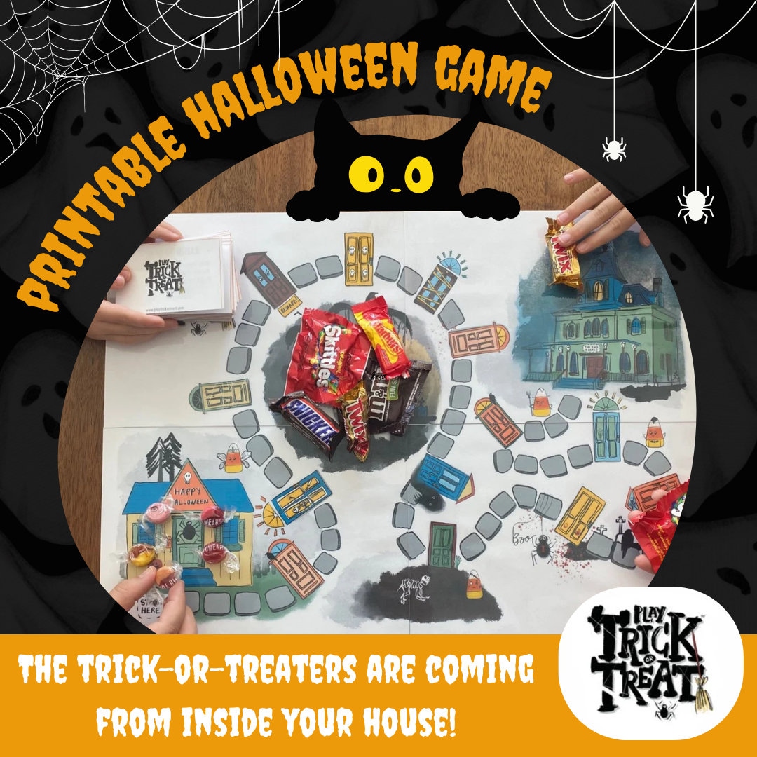 Halloween Game Trick-or-treat | Printable Board Game | Trick or Treat ...