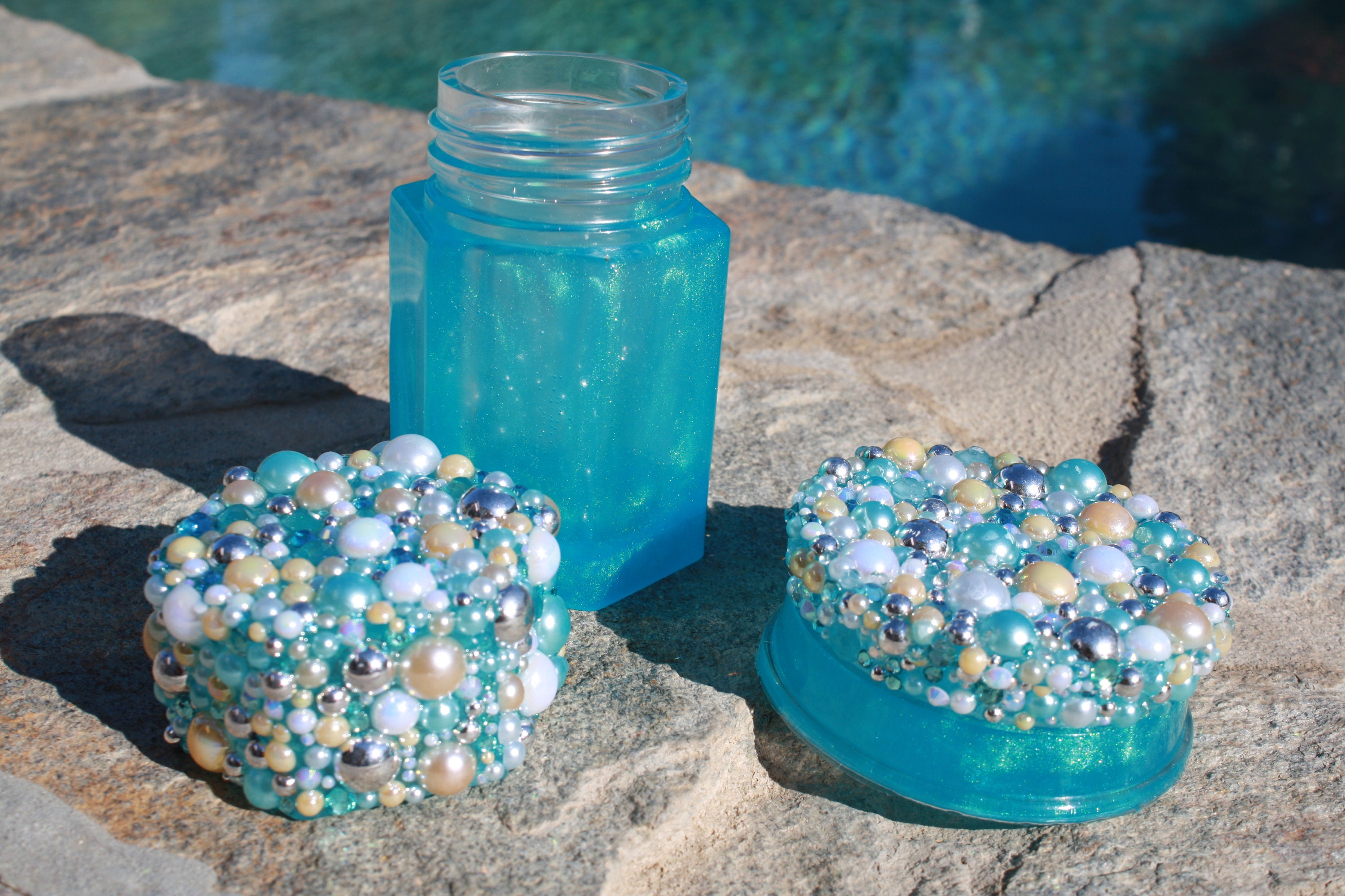 Grinder and Stash Jar Set Bling Sparkle Tea Tea Lover - Etsy