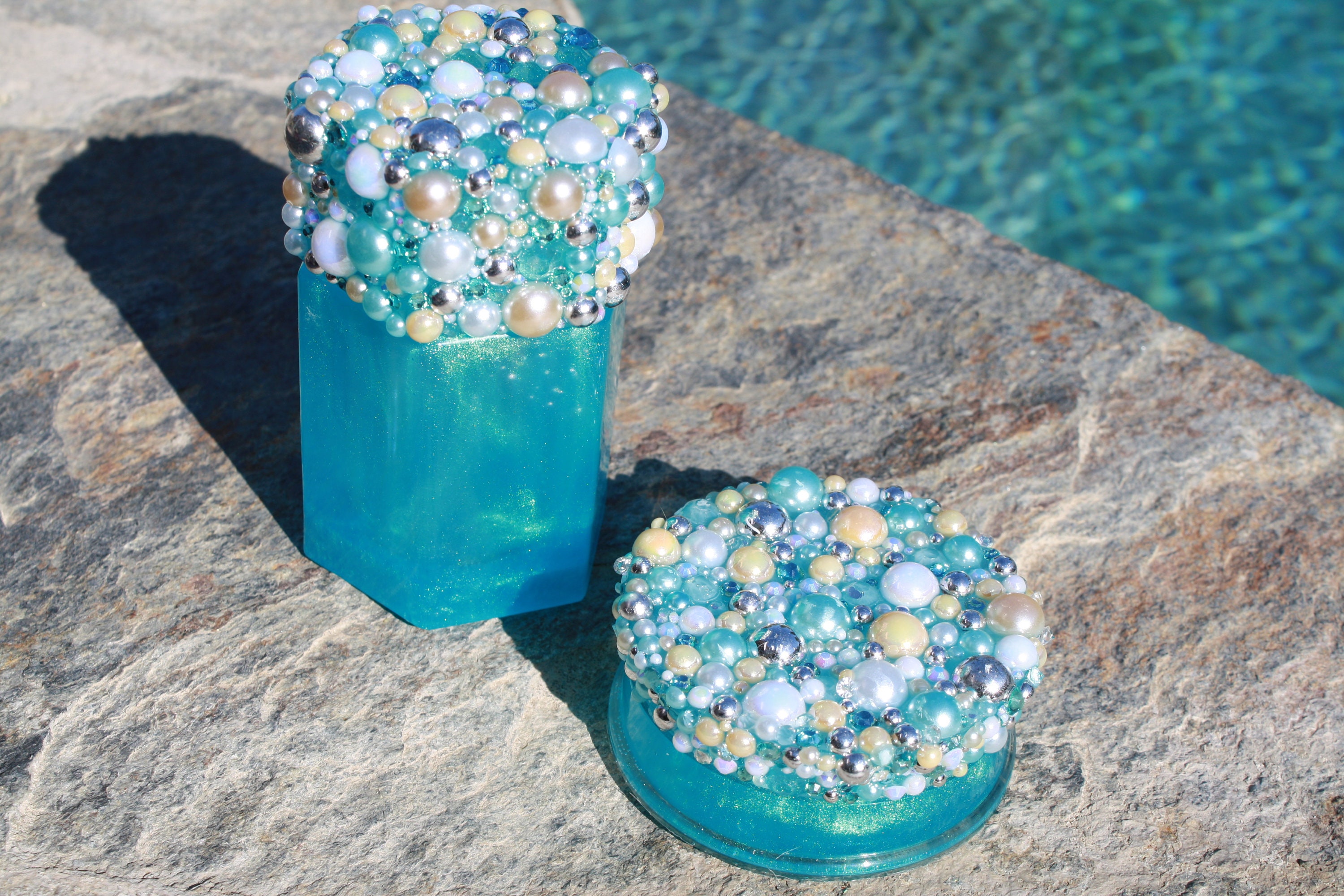 Grinder and Stash Jar, Set, Bling, Sparkle, Tea, Tea Lover, Herb ...