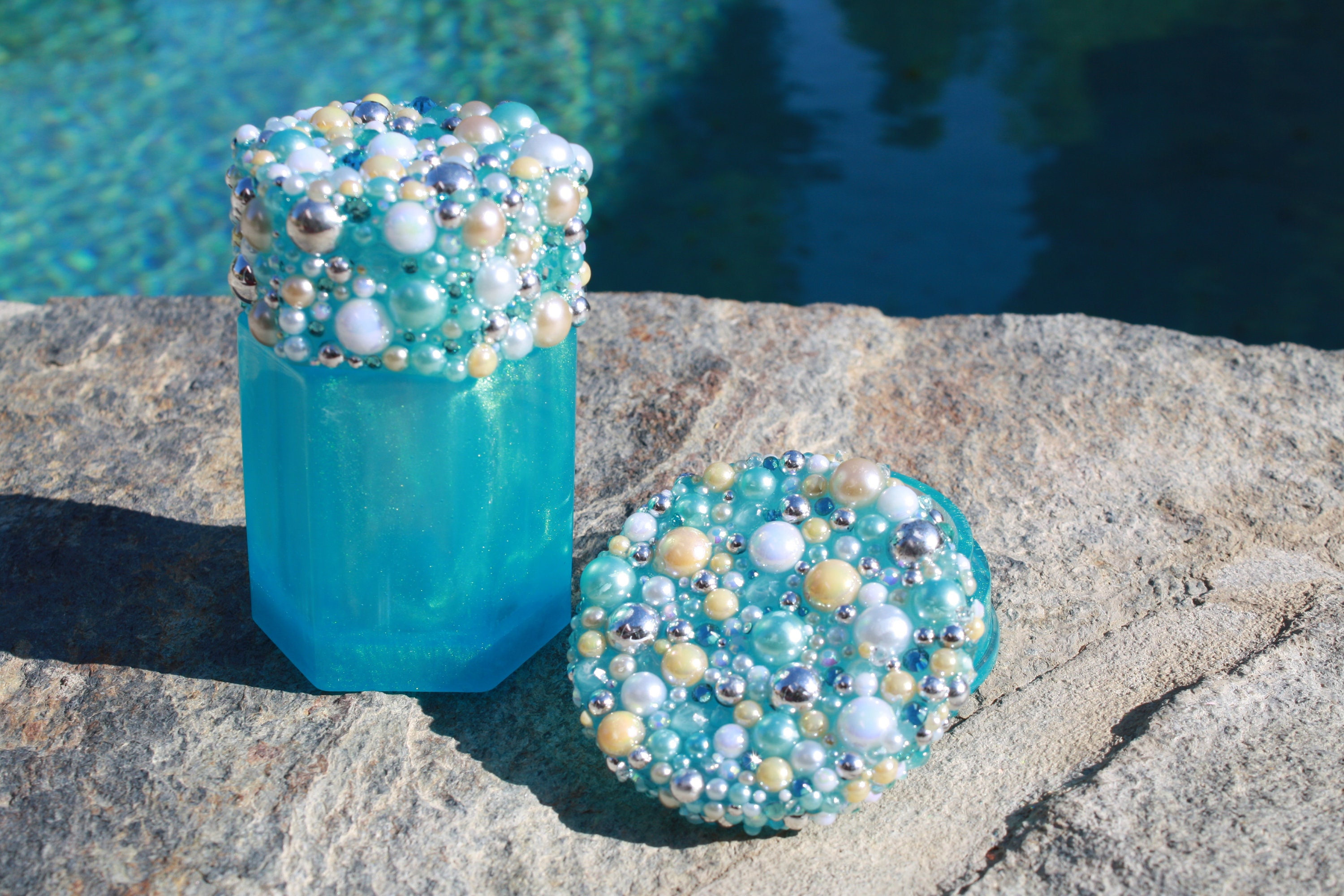 Grinder and Stash Jar, Set, Bling, Sparkle, Tea, Tea Lover, Herb ...