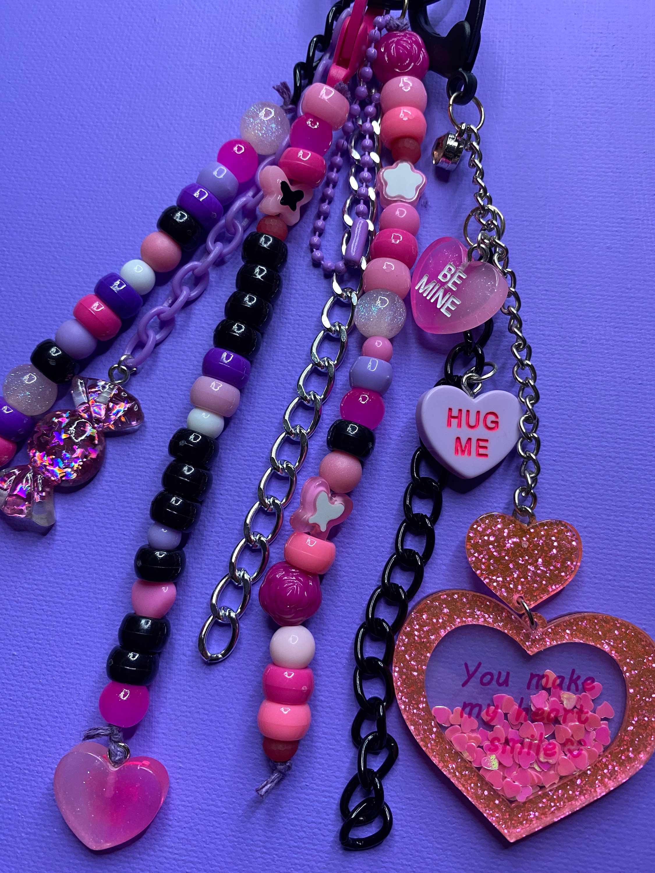 CLUTTERED Keychain Silly Feelings Cute Bag Charm - Etsy