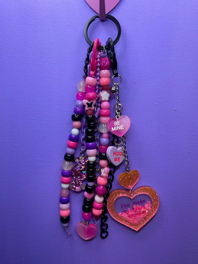 CLUTTERED Keychain Silly Feelings Cute Bag Charm - Etsy