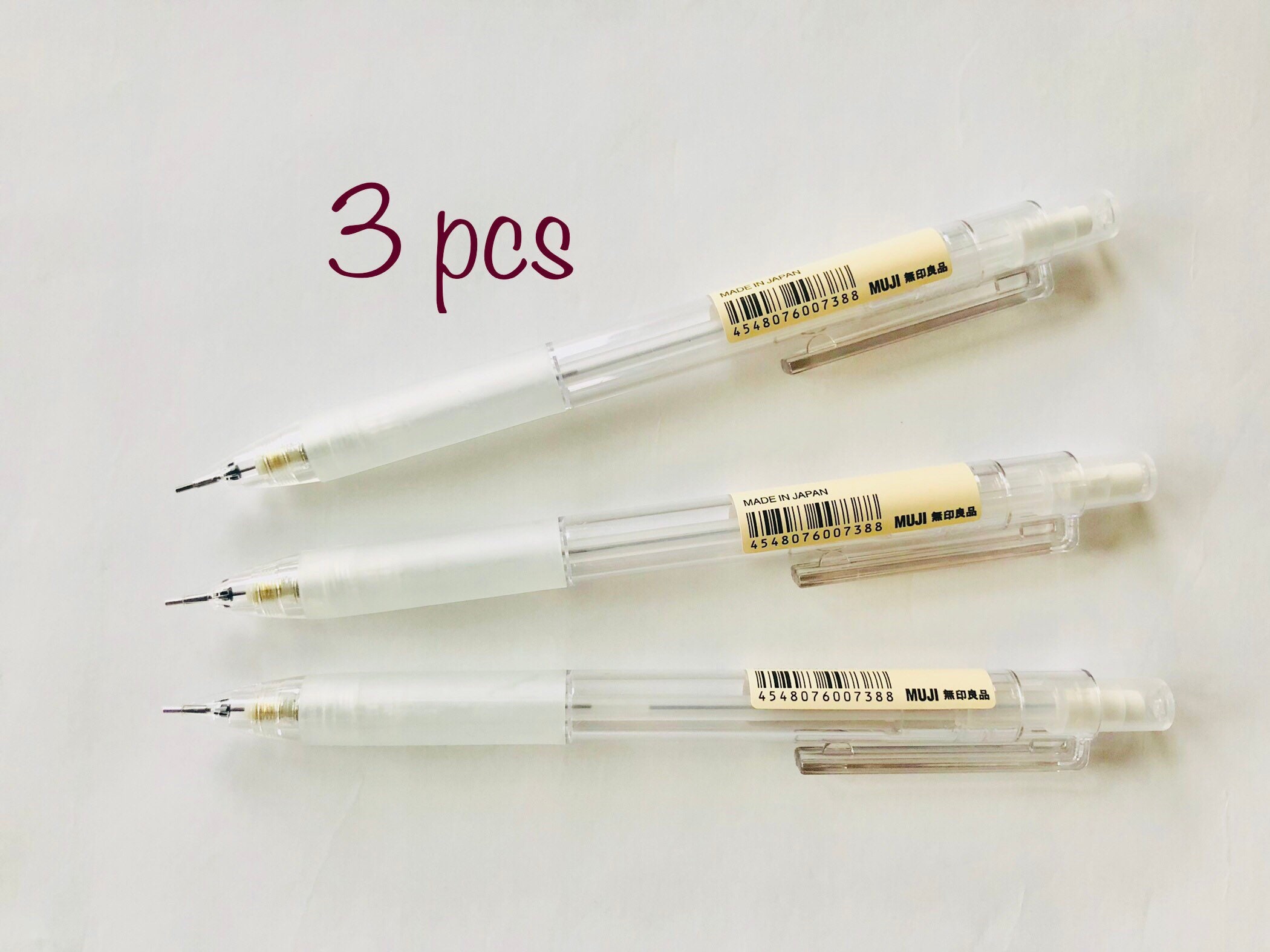 MUJI Polycarbonate Mechanical Pencil Set 2 / 3 / 4 / 5 Pcs - Etsy