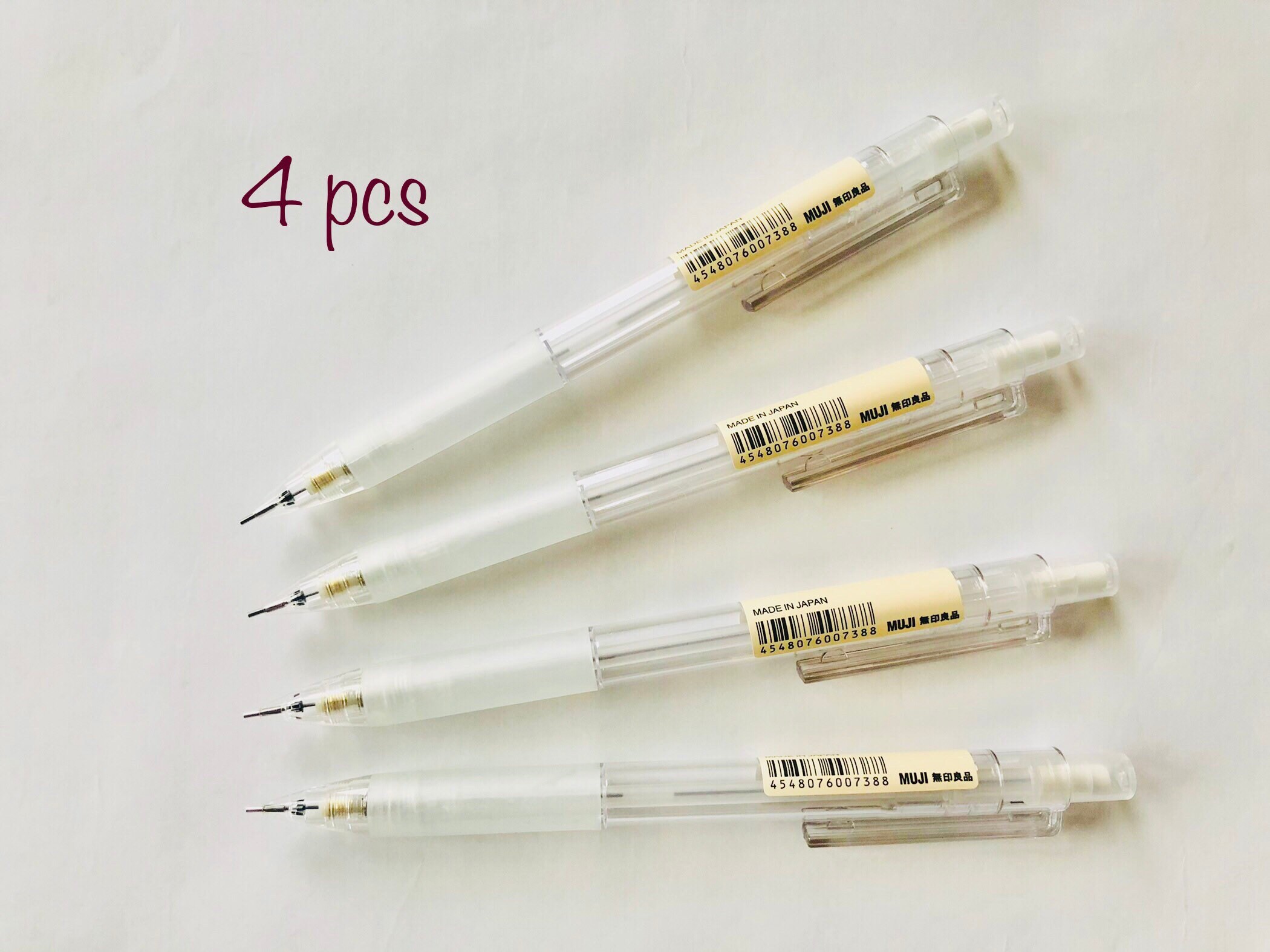 MUJI Polycarbonate Mechanical Pencil Set 2 / 3 / 4 / 5 Pcs - Etsy