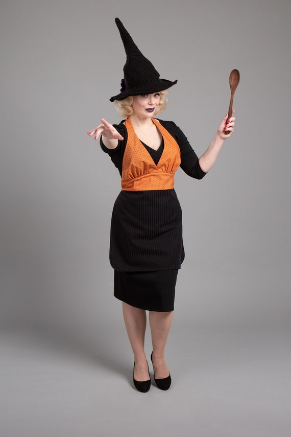 Halloween Kitchen Apron Sexy Apron V-neck Empire Waist - Etsy