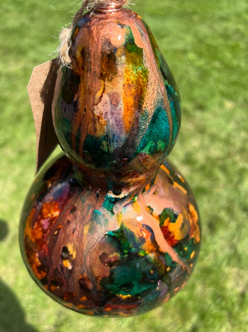 Melting Coppers and Green Gourd - Etsy