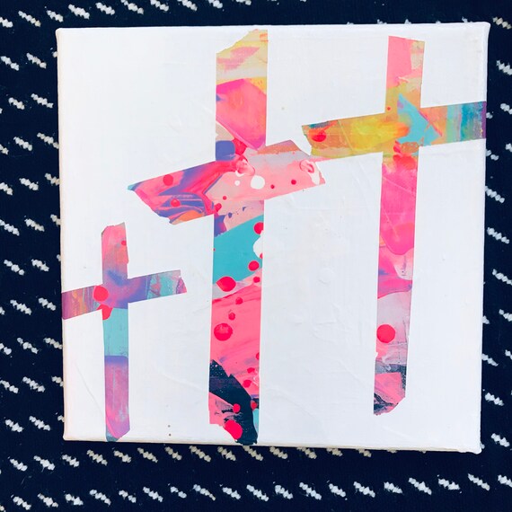 Colorful Crosses Paintings