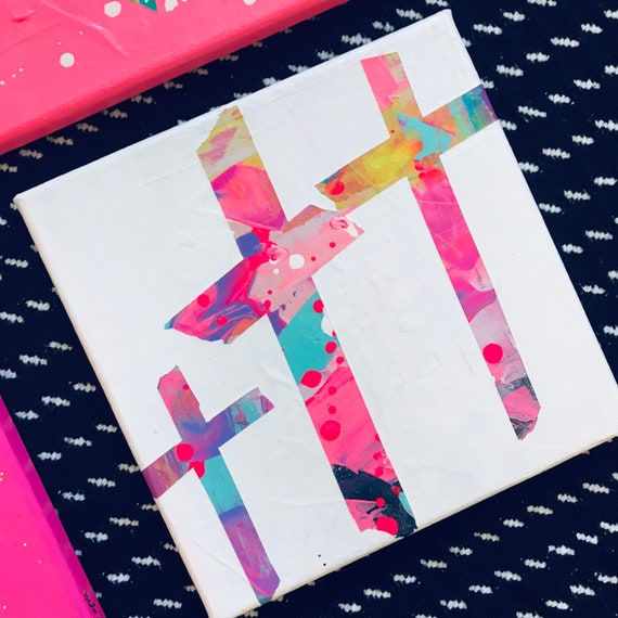 Colorful Crosses Paintings