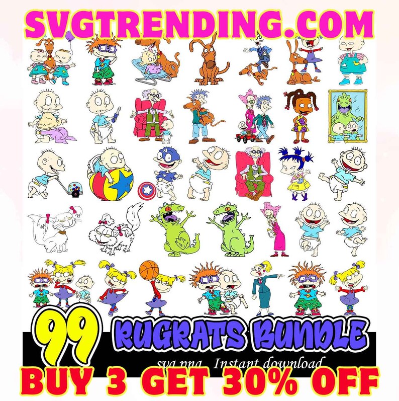 Rugrats Svg Rugrats Clipart Rugrats Png Files Rug Rats Svg - Etsy Australia