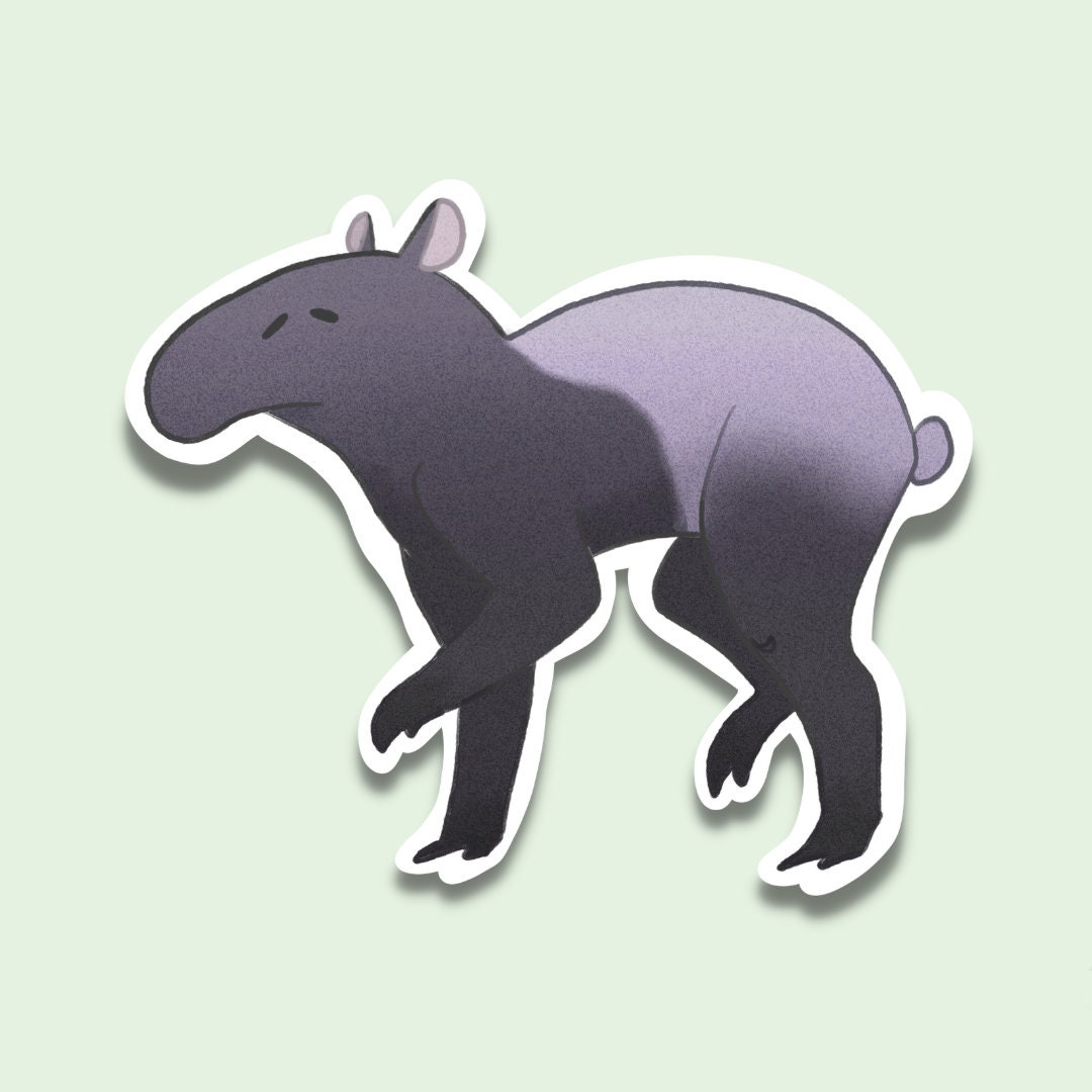 Tapir Sticker | Animal Sticker - Etsy