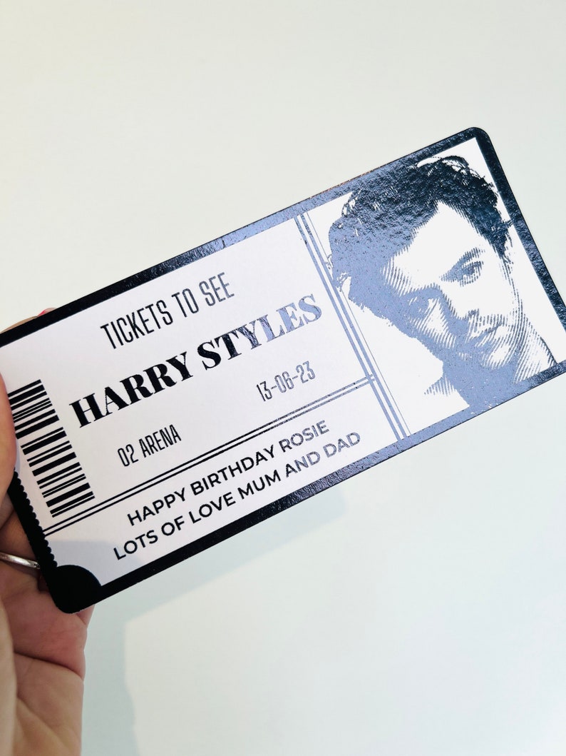 Personalised Foiled Golden Ticket Custom Event Ticket - Etsy UK