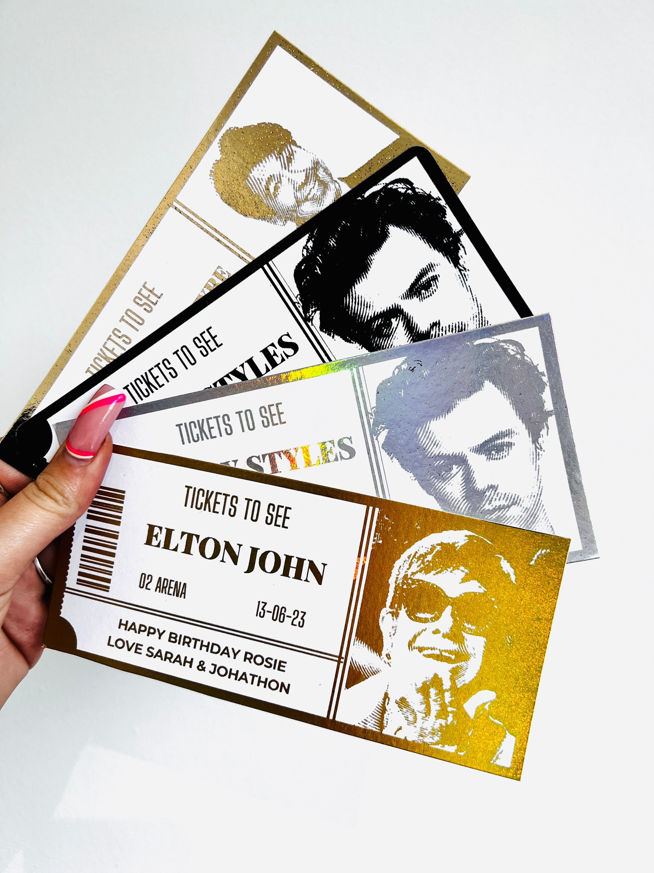 Personalised Foiled Golden Ticket Custom Event Ticket - Etsy UK