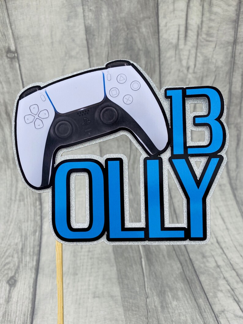 Personalised Playstation Cake Topper PS5 PS4 birthday - Etsy UK