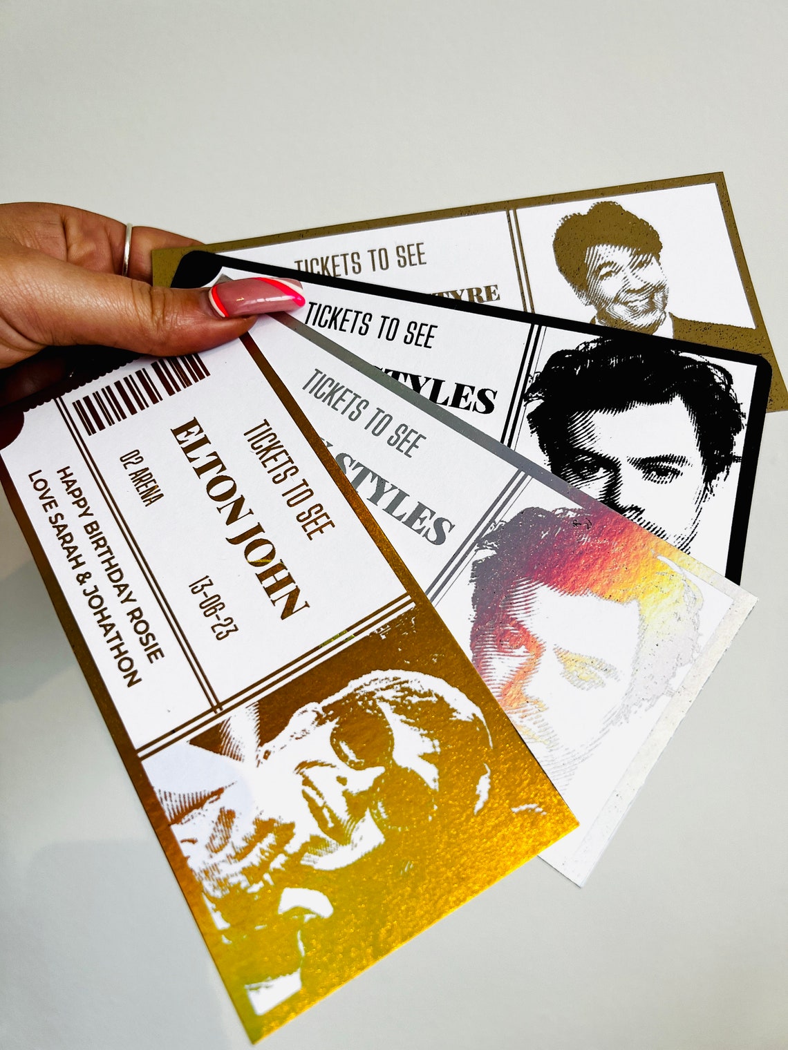 Personalised Foiled Golden Ticket Custom Event Ticket - Etsy UK
