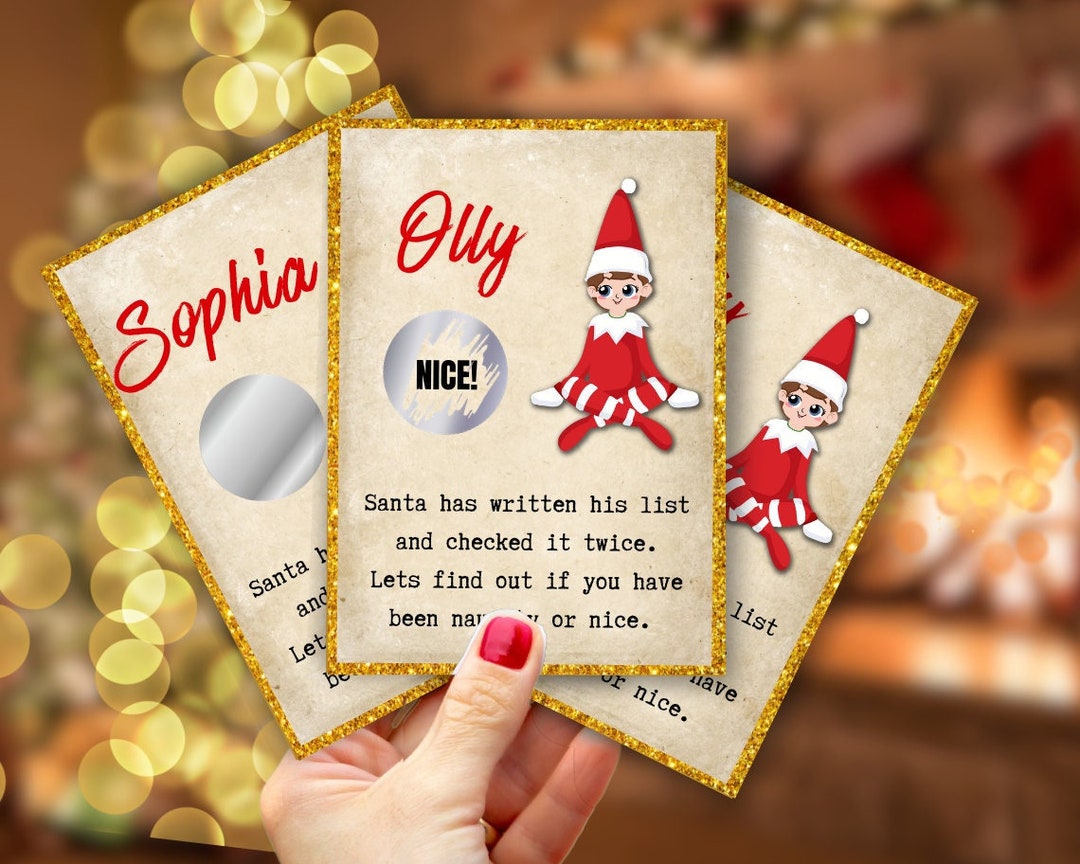 Christmas Scratch Card Scratch to Reveal Christmas Scratchcard ...