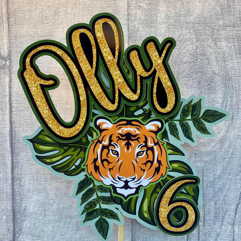 Tiger Cake Topper - Etsy UK
