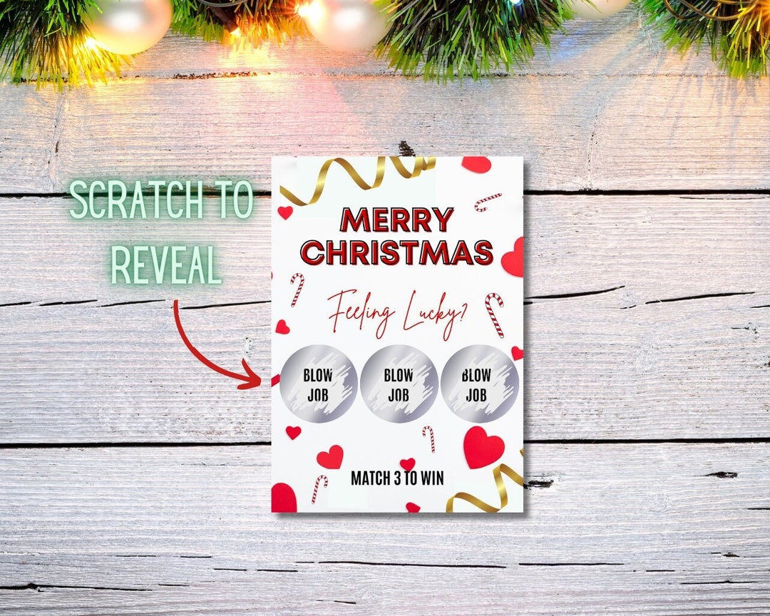 Adult Christmas Scratch Card for Him for Girlfriend for Boyfriend Funny ...