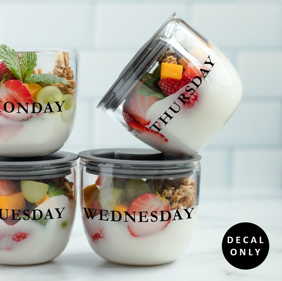 Set of 7 Personalised Weekday Labels Kitchen Labels Home - Etsy UK