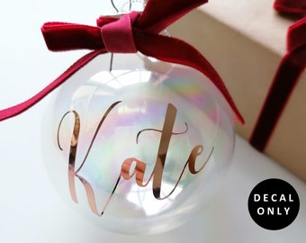 Christmas Bauble Stickers | Etsy UK