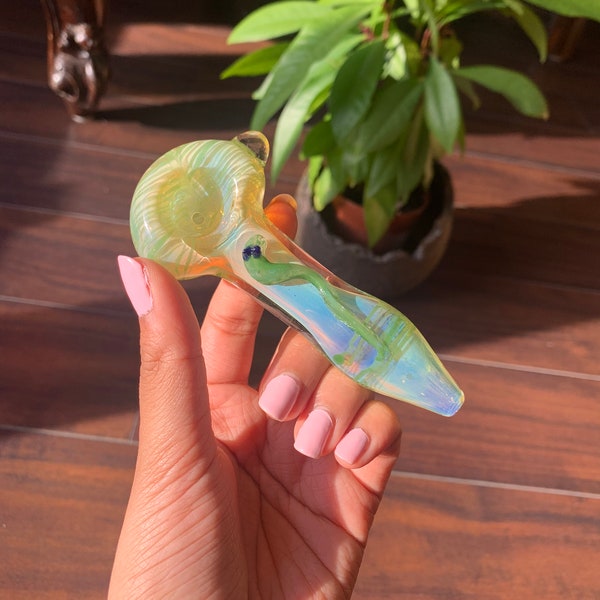 Green Glass Pipe - Etsy