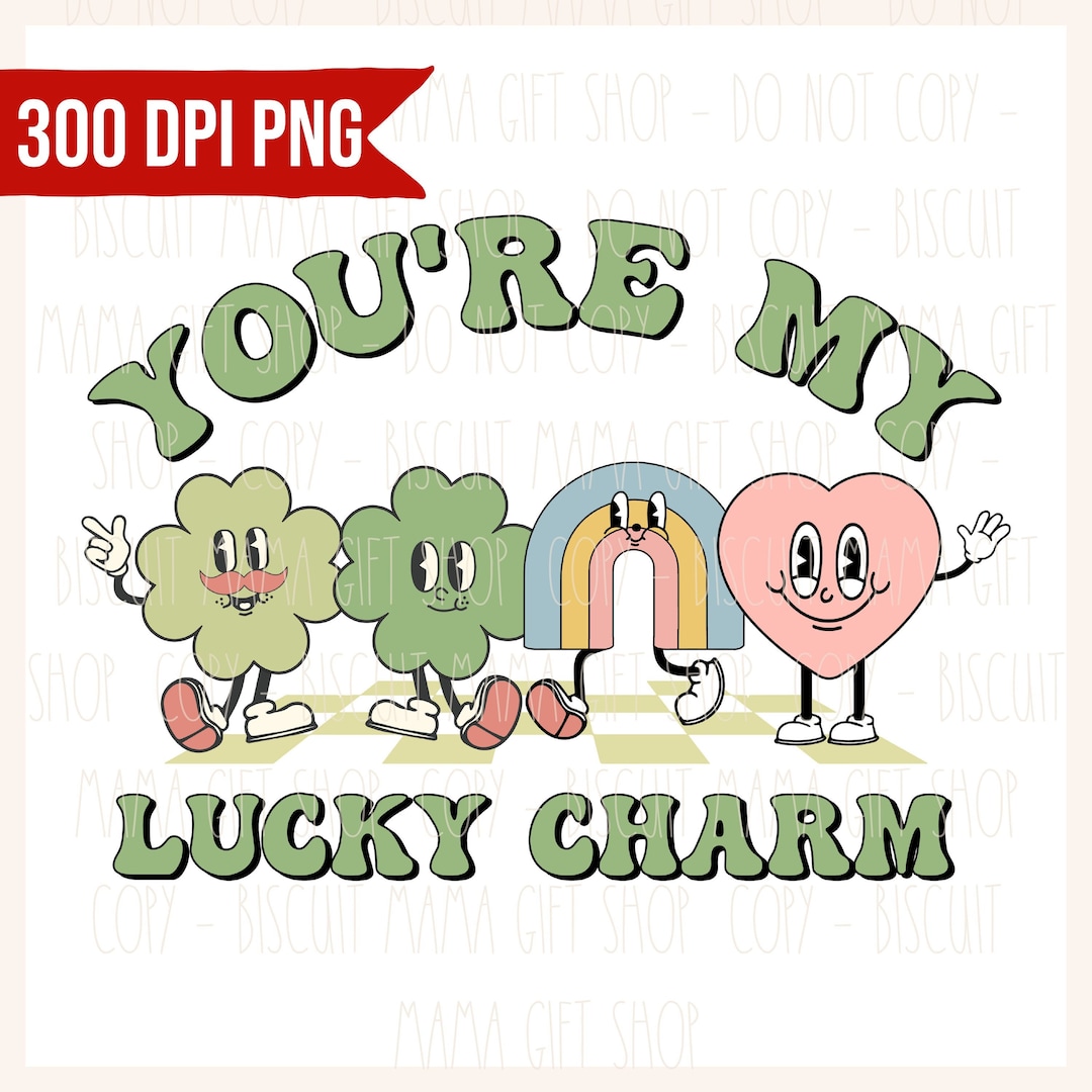 My Lucky Charm Png, Retro Lucky Charm Design, St. Patrick's Day Retro ...