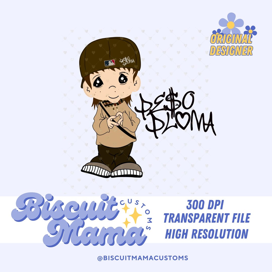 Custom Peso Pluma, Peso Pluma Png, La Doble P, Peso Pluma Design, Baby ...