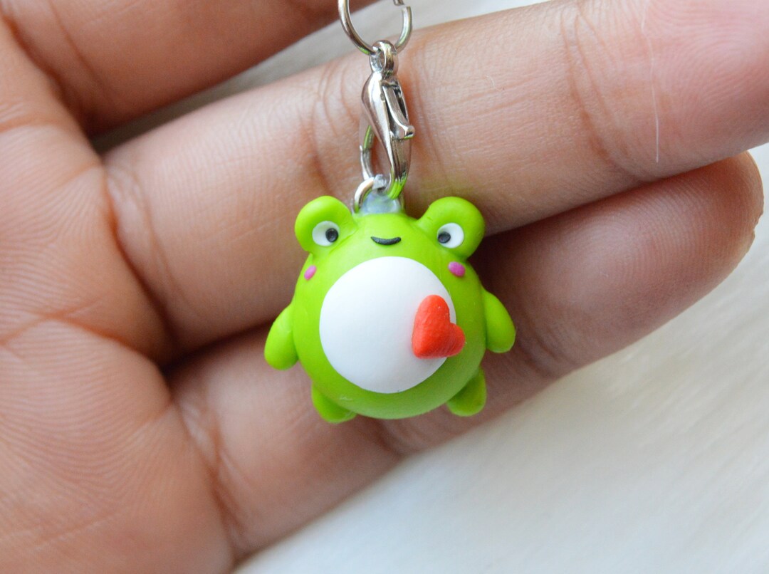 Frog Key Ring / Cute Animal Key Ring / Kawaii Animal Jewelry / Bag ...