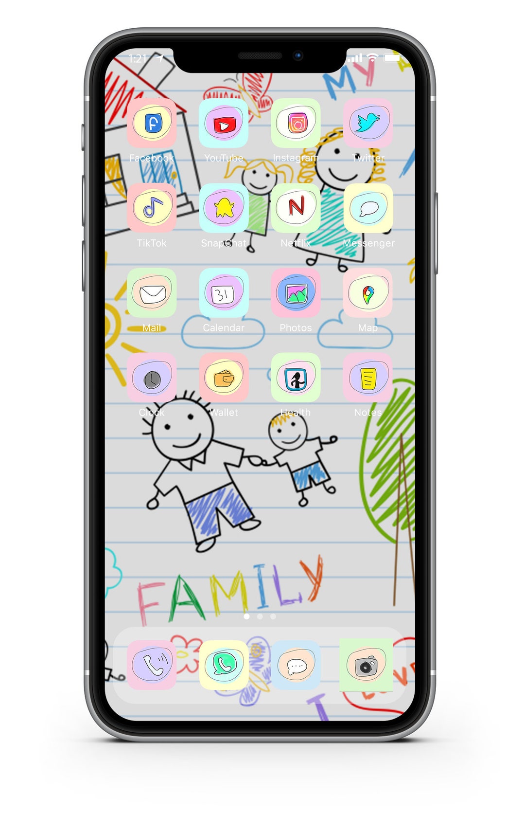 Ios Icon Lifetime All Access Pack Child Liked Iphone IOS16 - Etsy