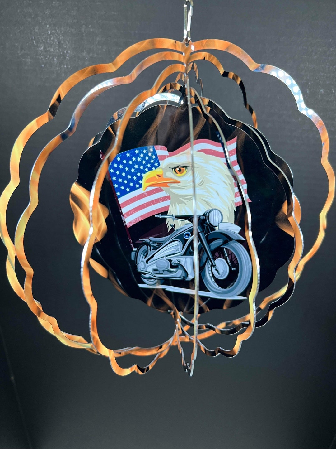 Motorcycle Wind Spinner - Etsy
