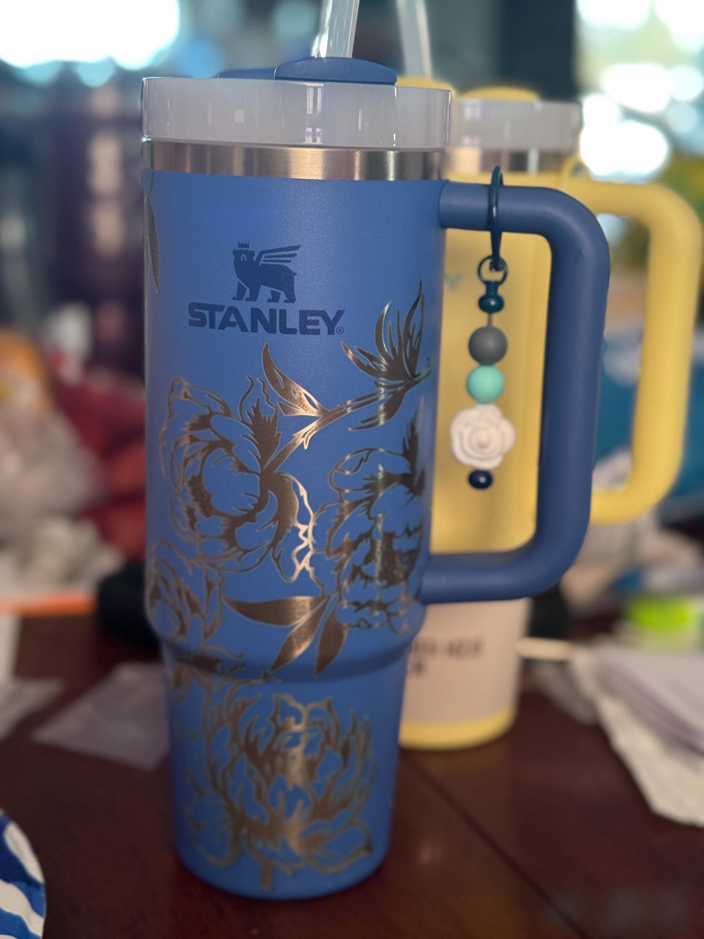Laser Engraved 30oz Blue Stanley Tumbler - Etsy
