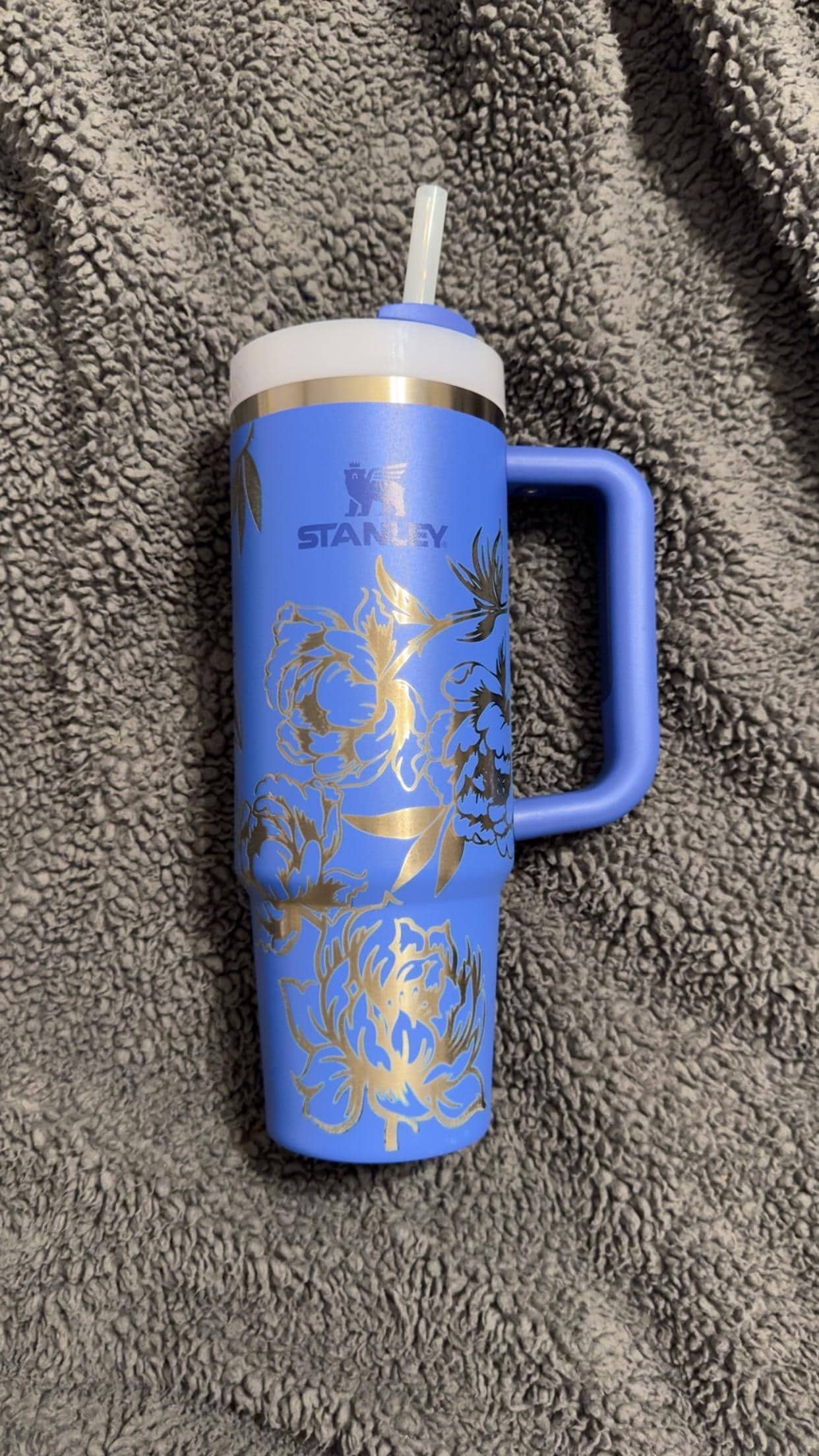 Laser Engraved 30oz Blue Stanley Tumbler - Etsy