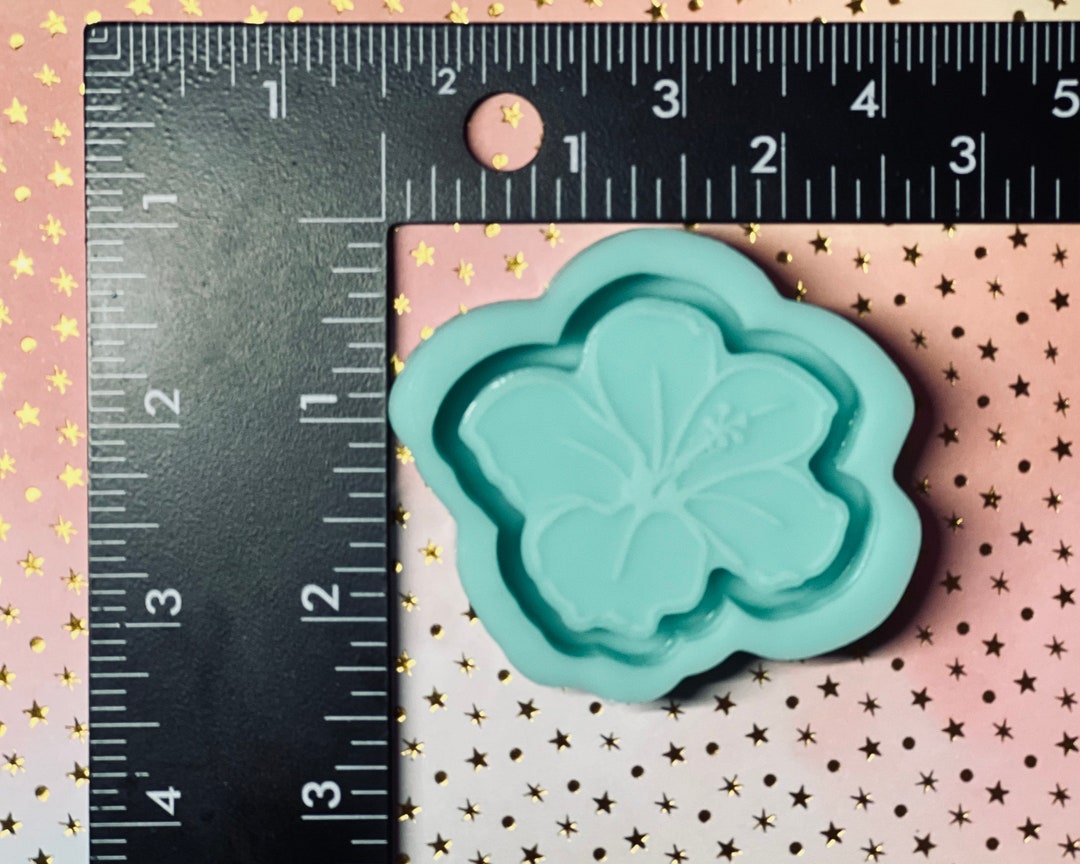 Hibiscus Backed Silicone Shaker Mold for Epoxy Resin - Etsy