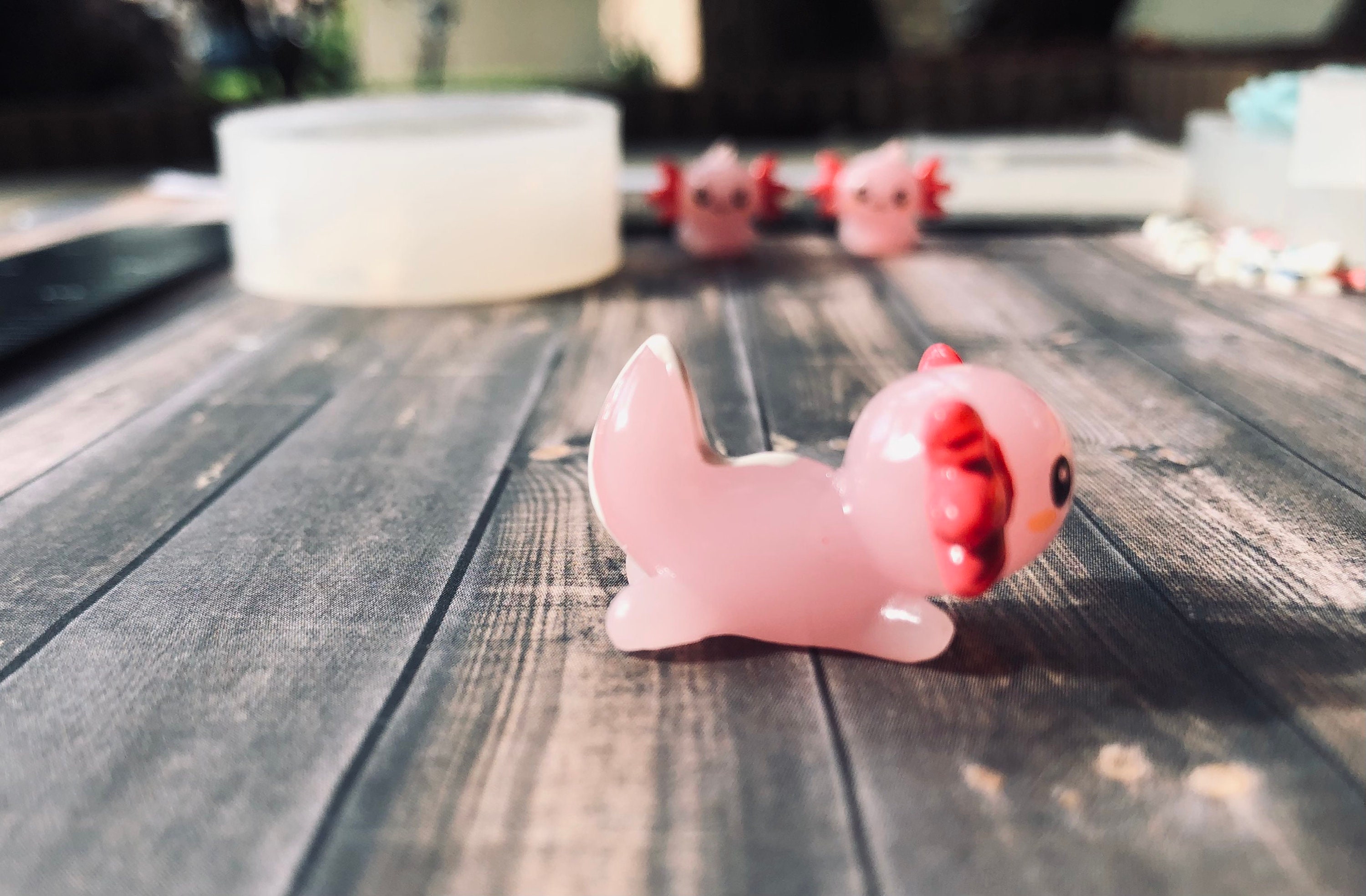 Axolotl Cabochon Translucent Silicone Mold - DIY Key Caps, Cabochons ...