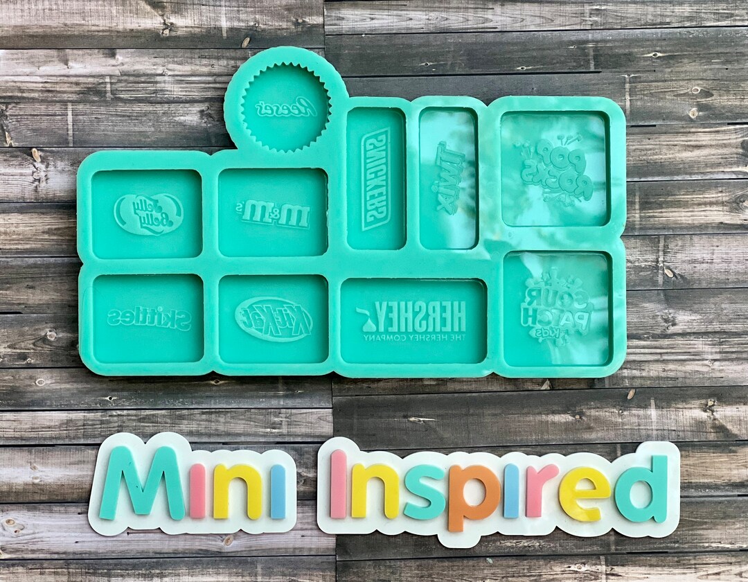 Epoxy Resin Keychain Mold & Badge Reel Molds - Halloween Candy Silicone ...
