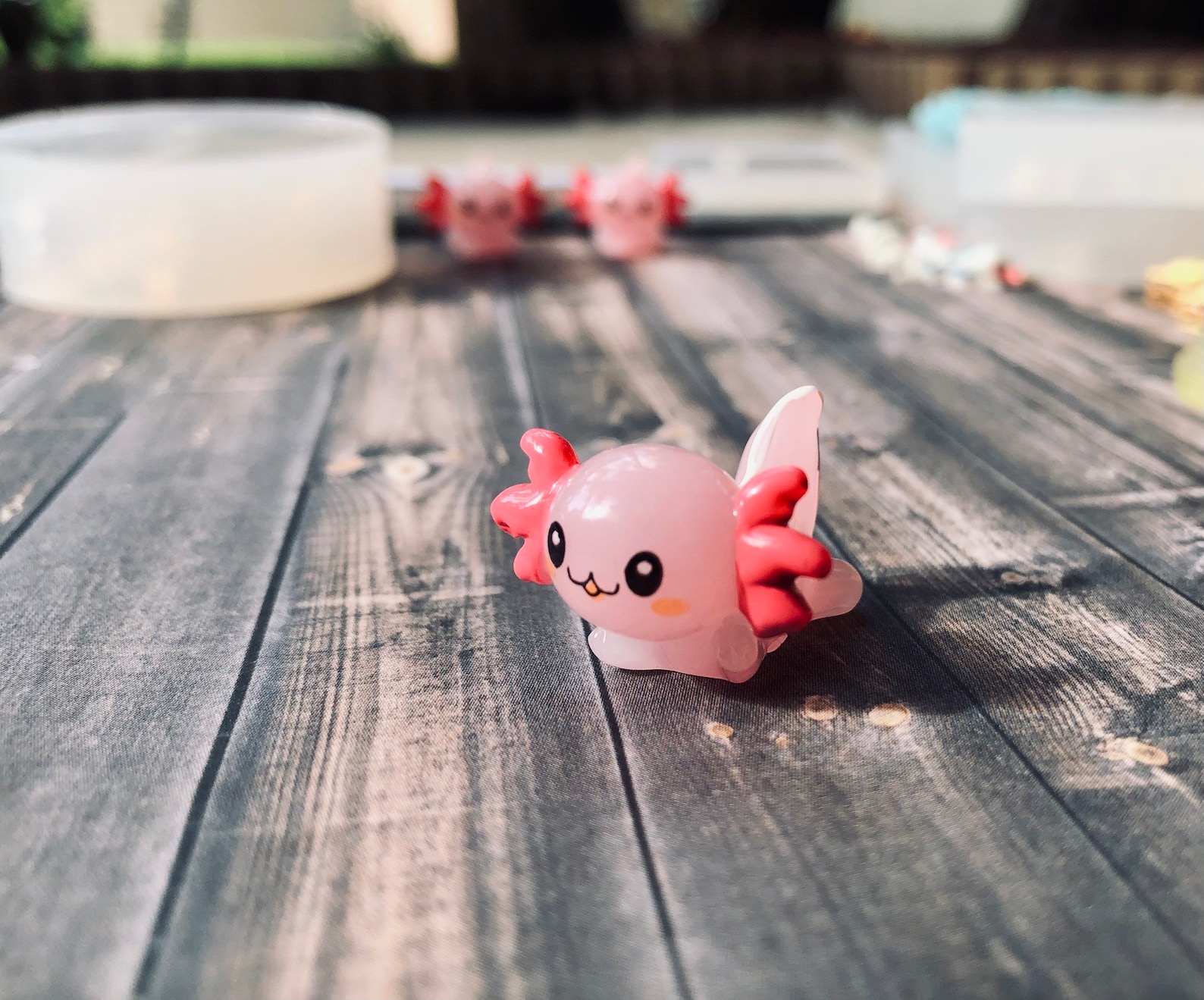 Axolotl Cabochon Translucent Silicone Mold - DIY Key Caps, Cabochons ...