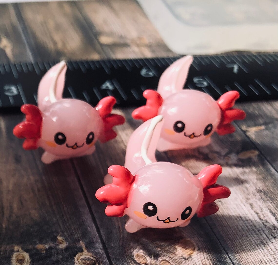 Axolotl Cabochon Translucent Silicone Mold - DIY Key Caps, Cabochons ...