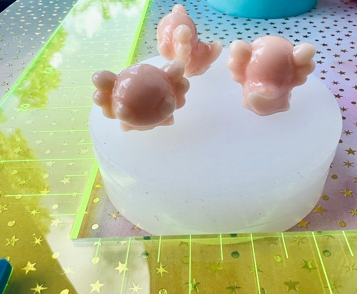 3D Printed Chibi Axolotls Silicone Mold for UV Resin - Etsy