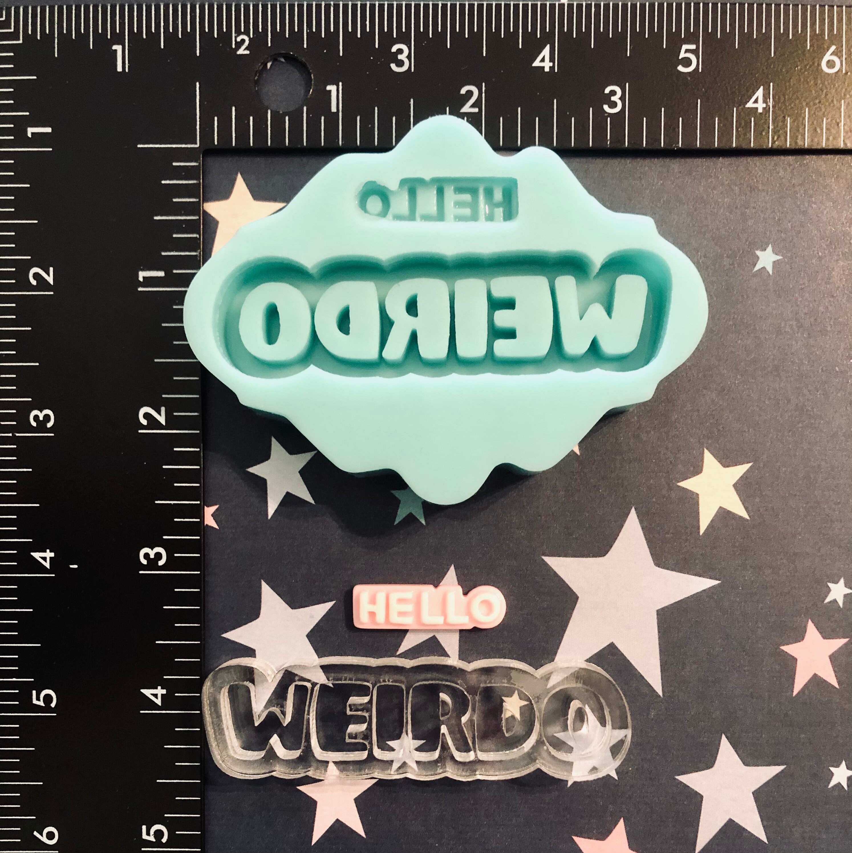 Word Shaker Silicone Mold for Resin- DIY Keychain - Etsy