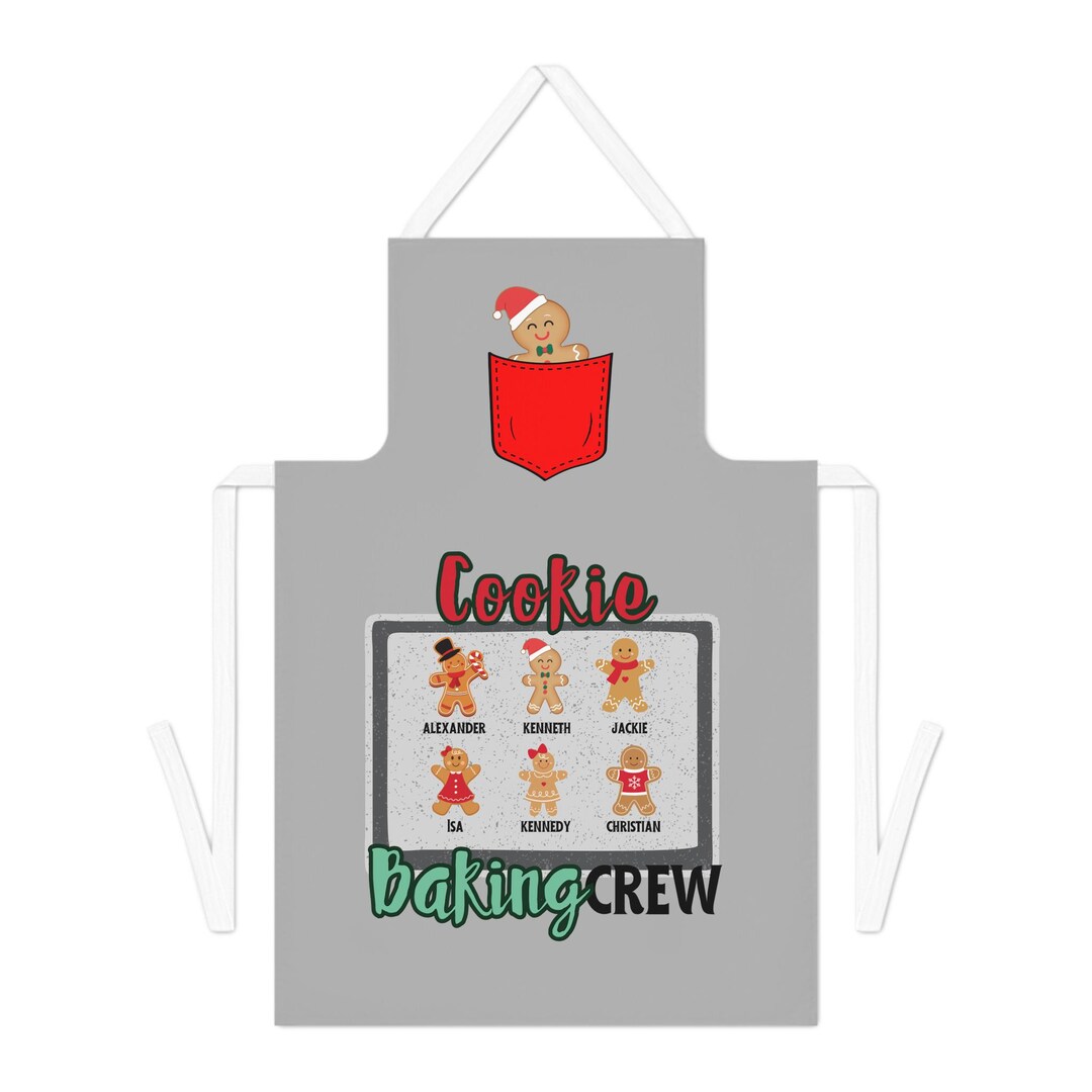 Holiday Baking Apron, Christmas Cookie Baker Gift, Adult Kitchen ...