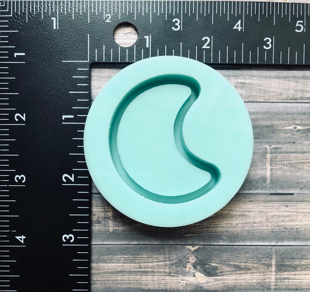 Crescent Moon Silicone Shaker Mold for Epoxy Resin, Celestial Shaker ...