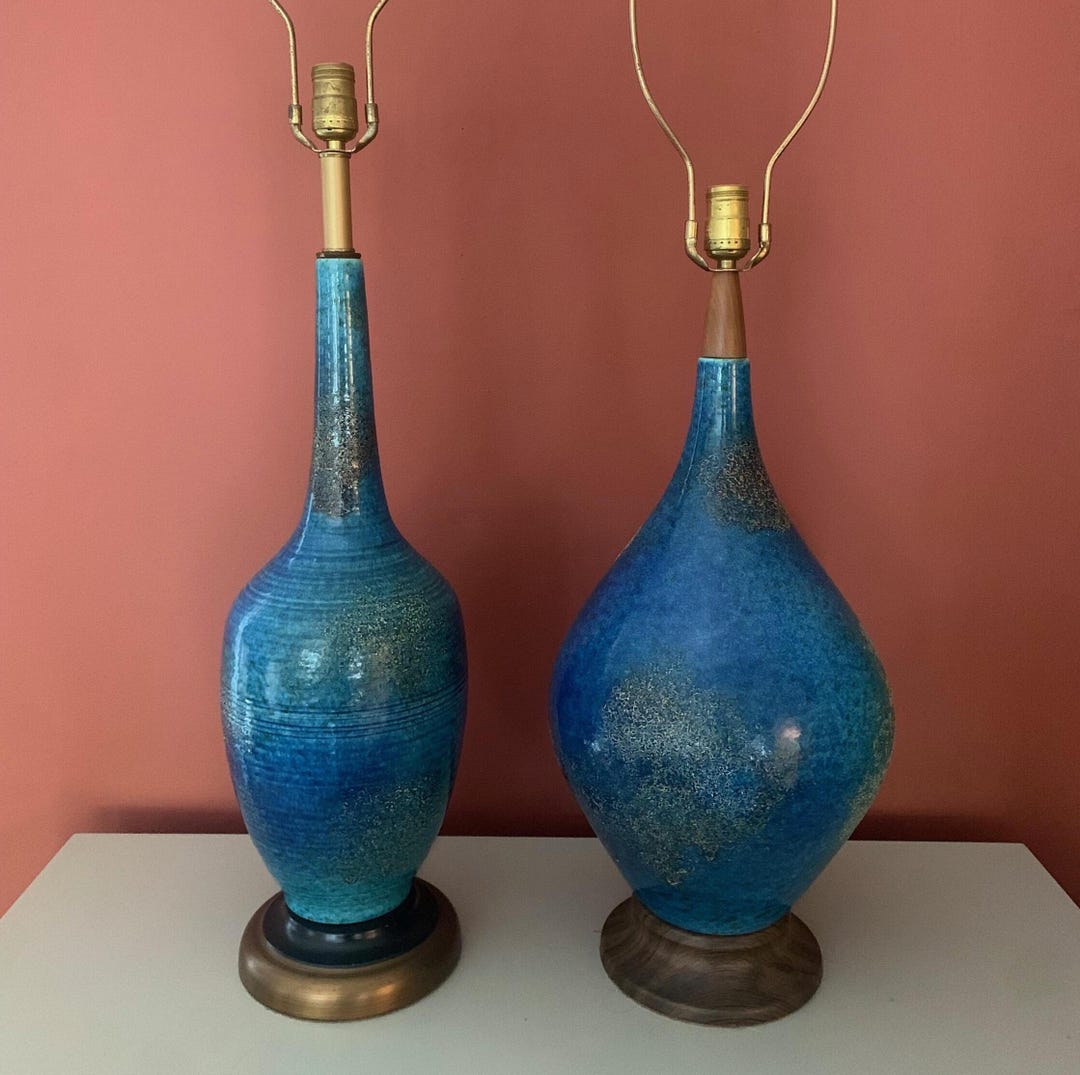 Pair of Large Vintage Royal Heager Helmut Bruchman Lamps - Etsy